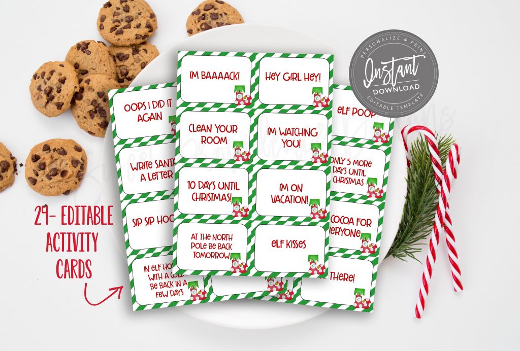 EDITABLE Elf Arrival Letter, Elf Hello welcome Note, Santa Letter ...