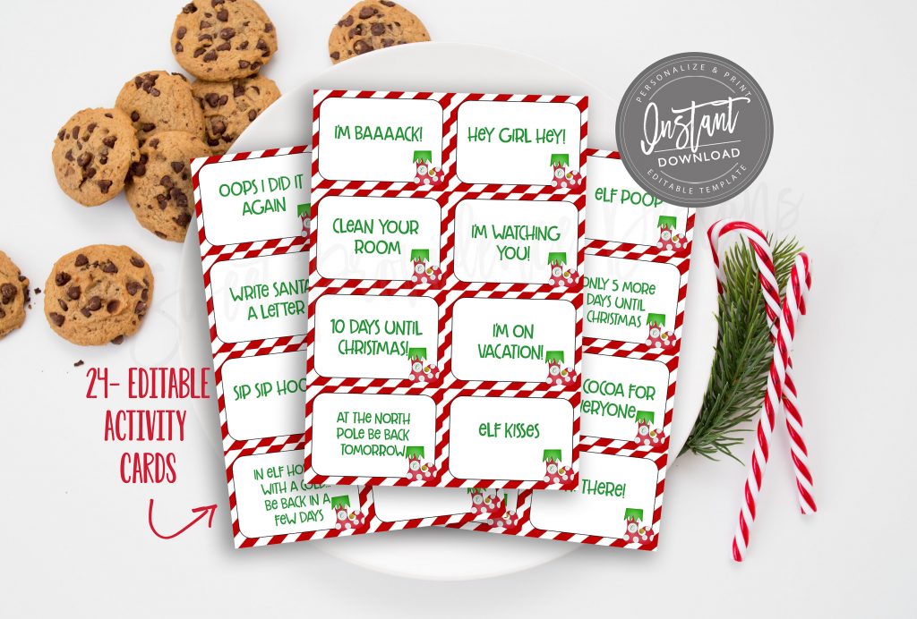 EDITABLE Elf Report Card, Notes from the Elf, Elf Letter, Santa Letter ...