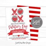 Valentine's Day Class Party Invitation, Editable Valentine's Day XOXO ...